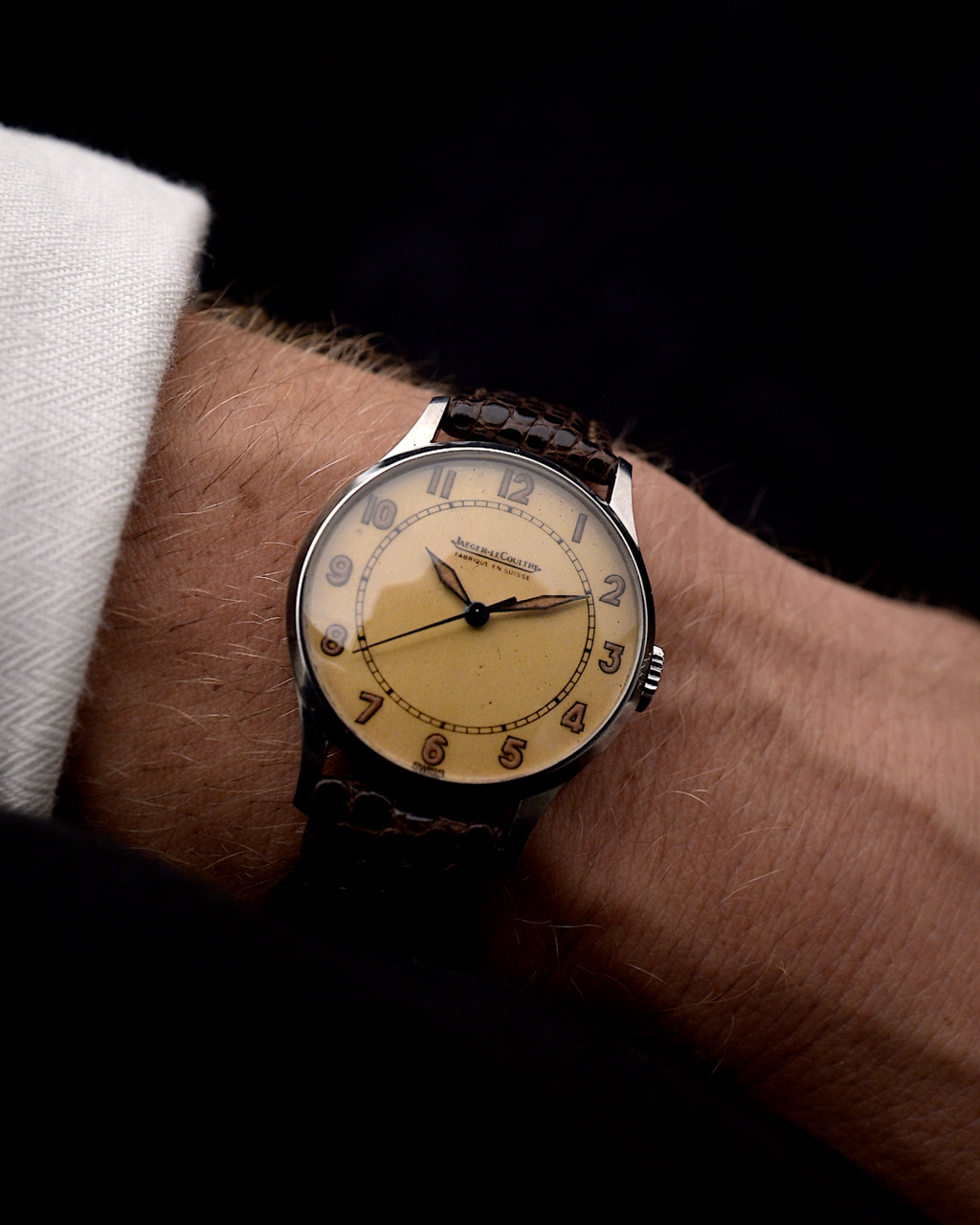 Jaeger LeCoultre Railroad Radium 1940s – Goldammer Vintage Watches