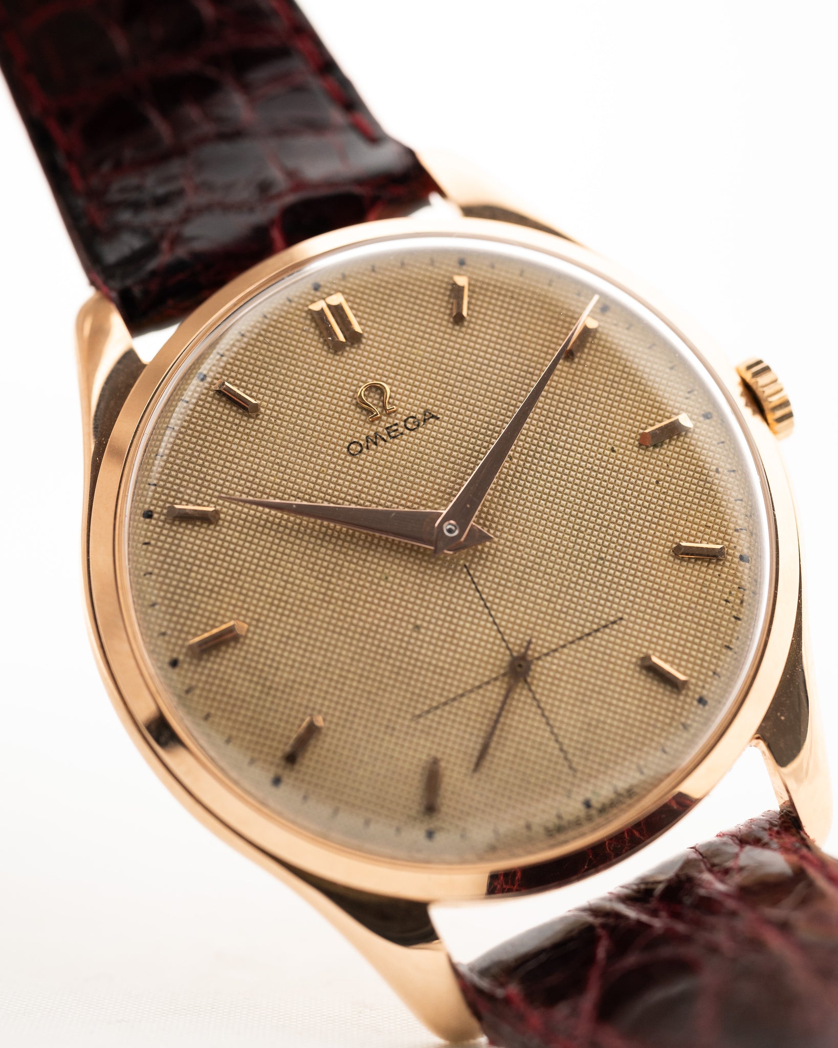 Omega Honeycomb 18k Jumbo 1950 – Goldammer Vintage Watches