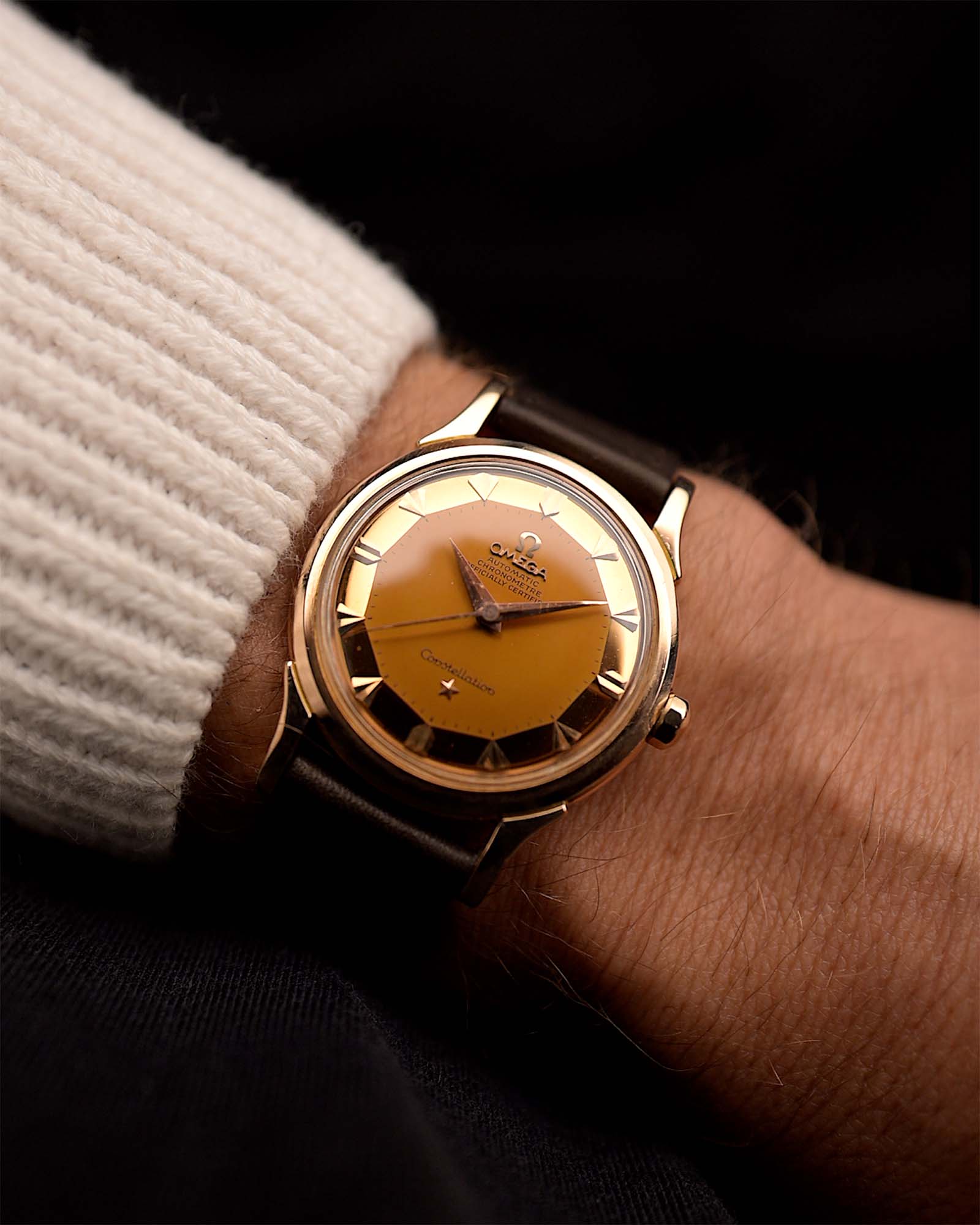 Omega Constellation 2852 Arrow Rose 1954 – GOLDAMMER
