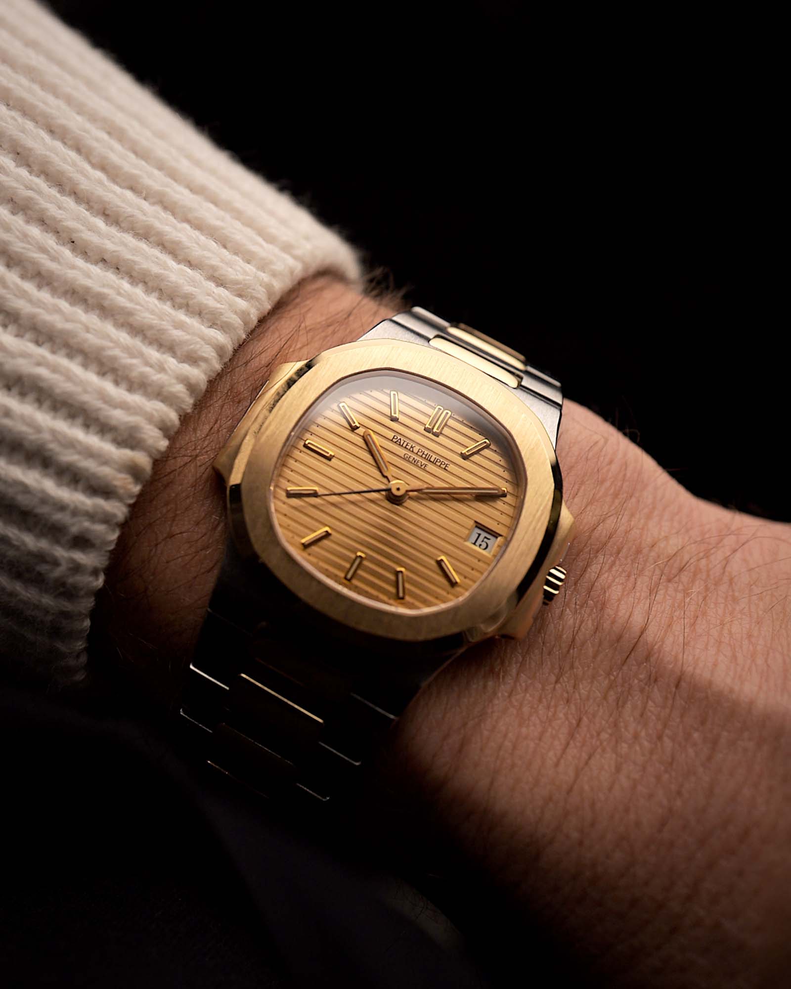 Patek Philippe 3800 Nautilus Two Tone 1990s – GOLDAMMER