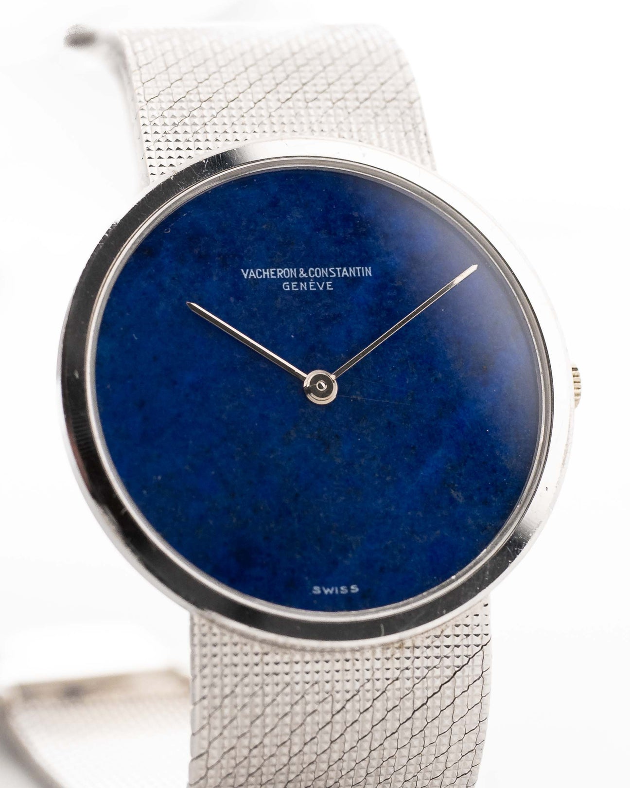 Vacheron Constantin 7291 Lapis Lazuli 18k White Gold 31mm 1970s – GOLDAMMER